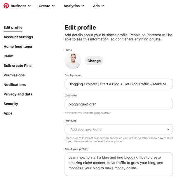 How to Optimize Your Pinterest Profile to Grow Blog Traffic Faster (2023)